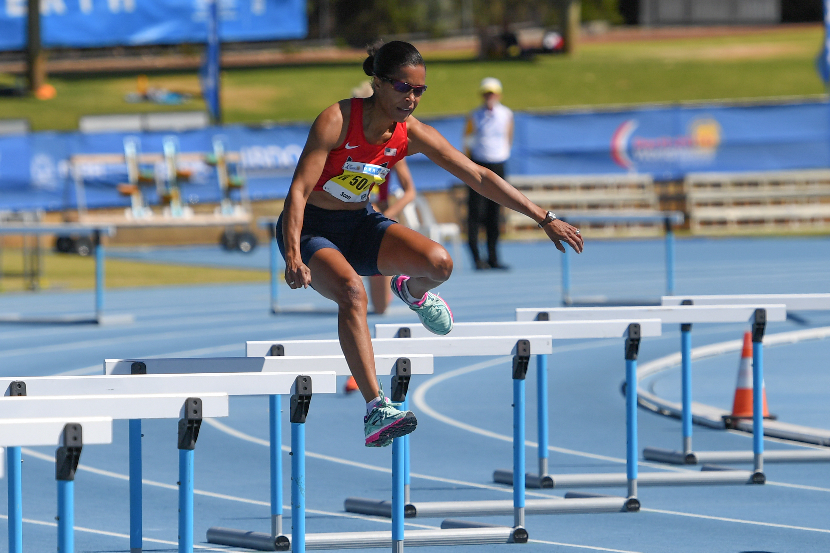 W50 Menka Scott 300M Long Hurdles Qualified to Advance